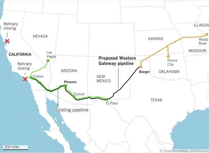 California’s First Gasoline Pipeline Moving Forward | OilPrice.com